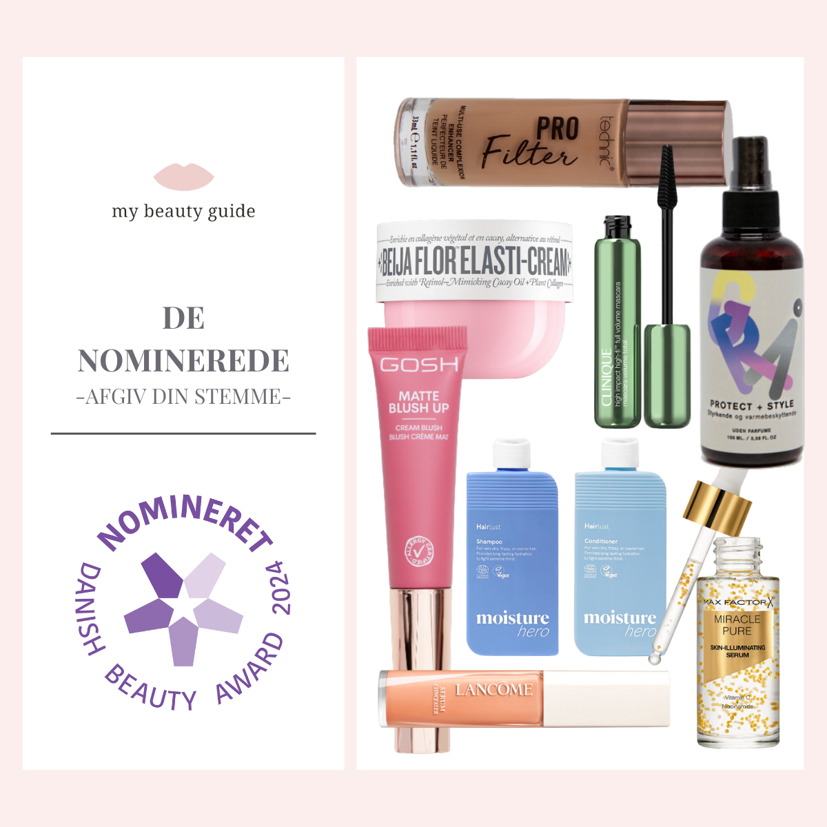 Danish Beauty Award 2024 - de nominerede til Forbrugerprisen - STEM HER | Beauty Feed | My ...